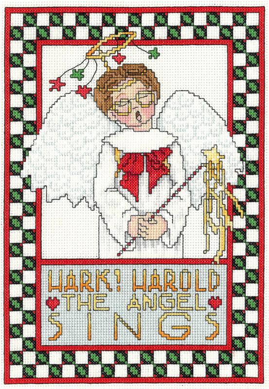Hark! Harold the Angel Sings Counted Cross Stitch Leaflet – Mary Engelbreit