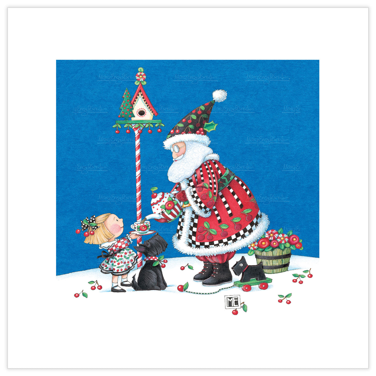 Cuppa Christmas Fine Art Print | Mary Engelbreit Store