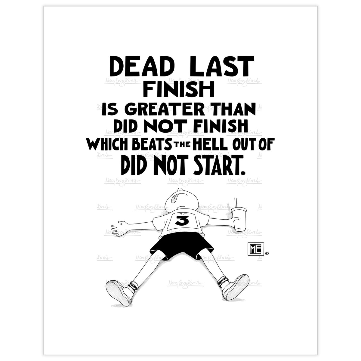 Dead Last Finish Fine Art Print | Mary Engelbreit Store