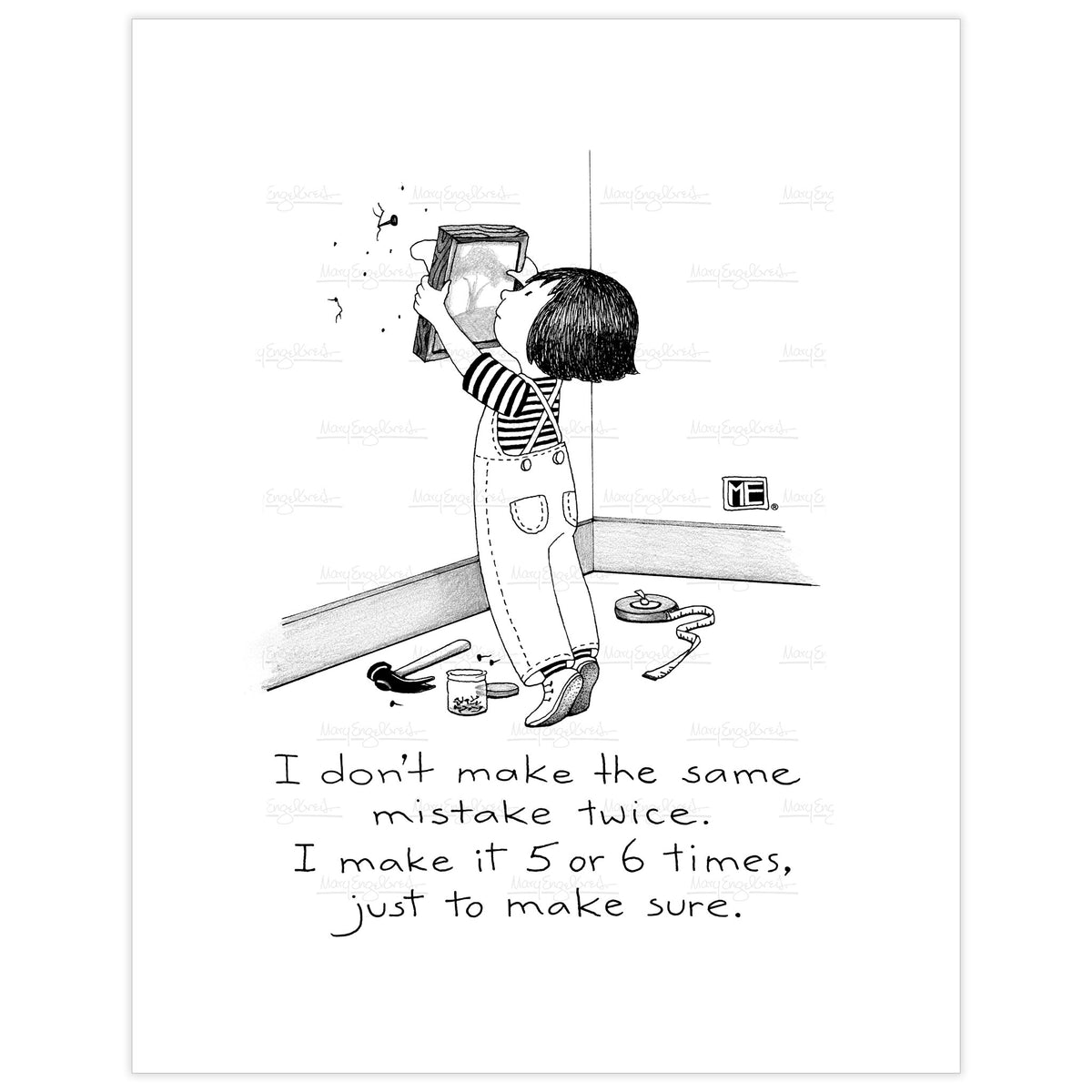 Same Mistake Twice Fine Art Print – Mary Engelbreit