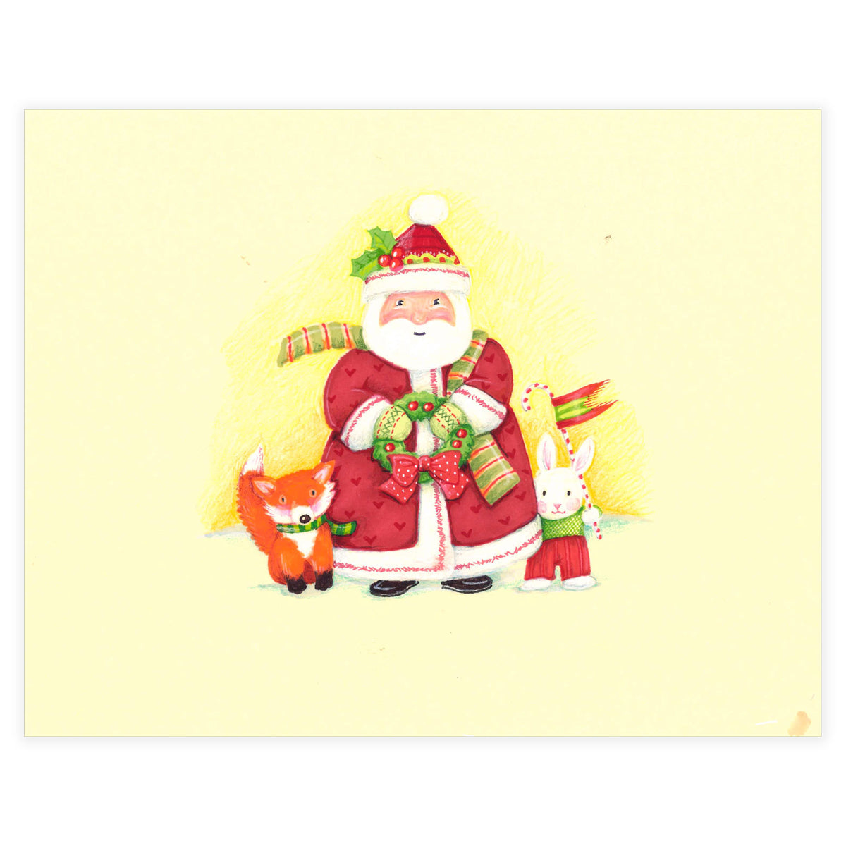 Super Cute Santa With Animals – Mary Engelbreit