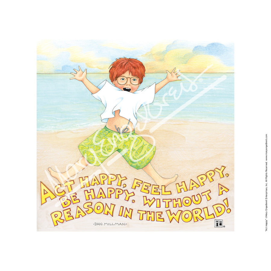 Act Happy Fine Art Print | Mary Engelbreit Store