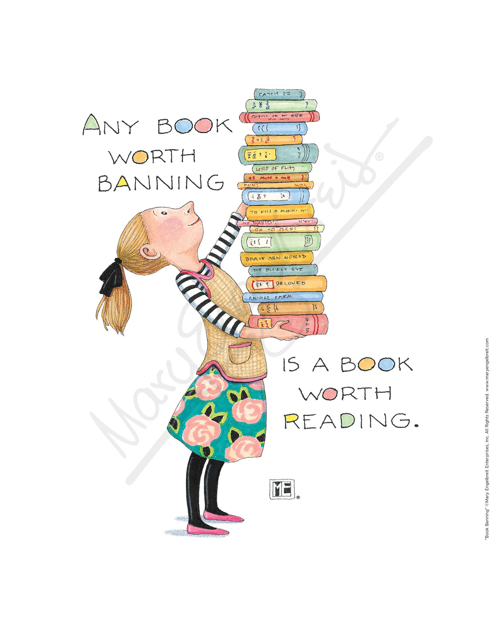 Book Banning Fine Art Print | Mary Engelbreit Store
