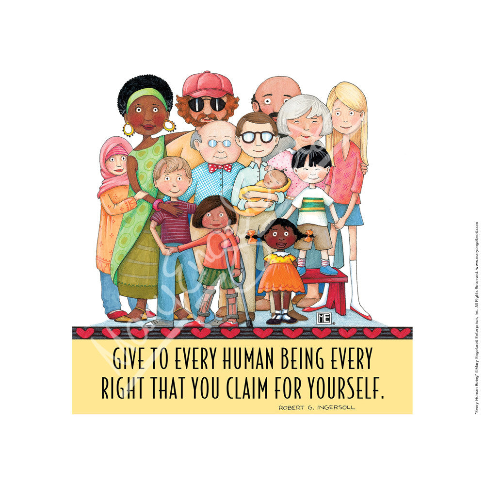 Every Human Being Fine Art Print | Mary Engelbreit Store