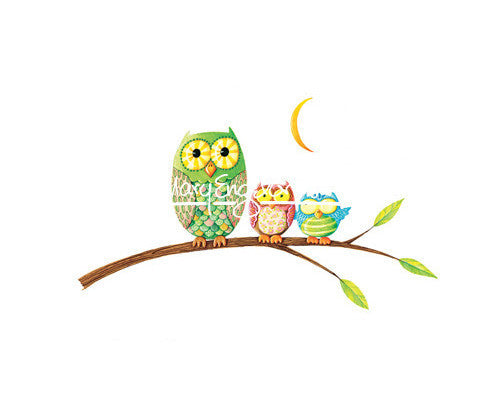 Owls on a Limb Fine Art Print | Mary Engelbreit Store