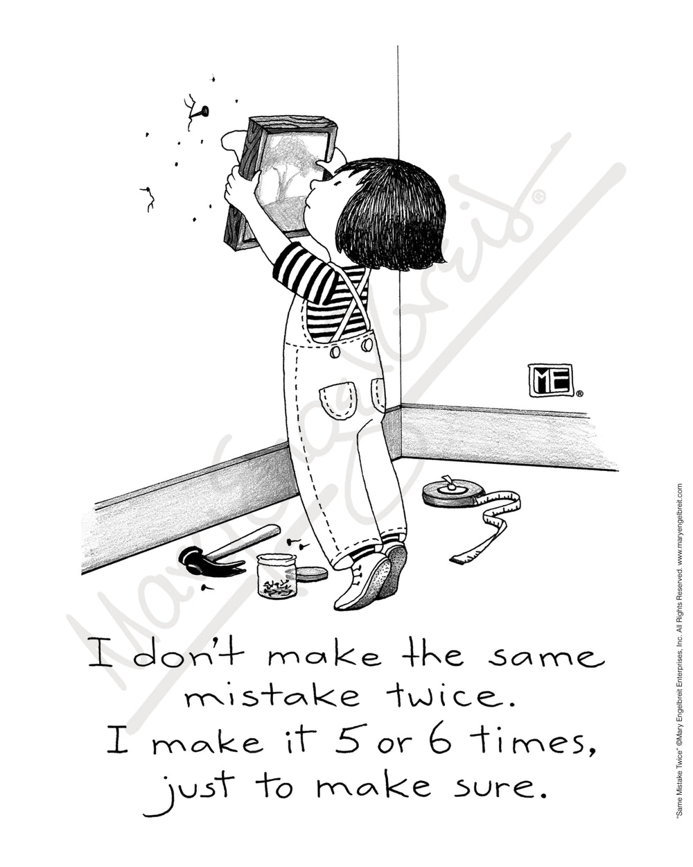 Same Mistake Twice Small Print | Mary Engelbreit Store